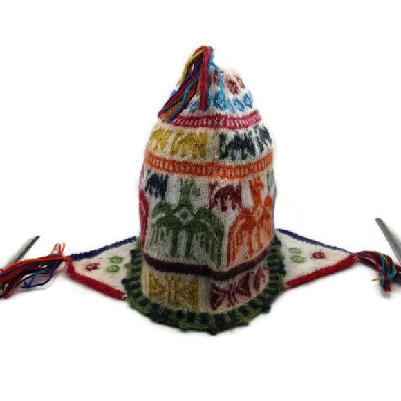 Accessories | Handmade Andean Chullo Hat With Inca Condor Embroidery ...